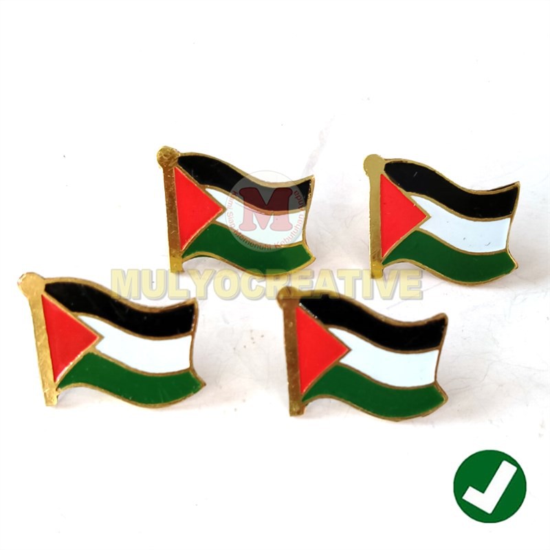 Jual Pin Flag Negara Palestina Pin Bendera Negara Palestina Flag Pin ...