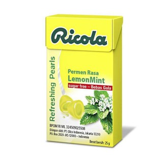 Jual RICOLA PERMEN RASA Lemon mint/ Blackcurrant / strawbery ...