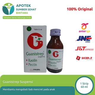 Jual Guanistrep Sirup Obat Mencret Anak 1 Botol 60 ml Indonesia|Shopee ...