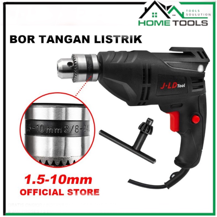 Jual Mesin Bor Tangan Listrik 10mm Bolak Balik Hand Drill Deangan Speed ...