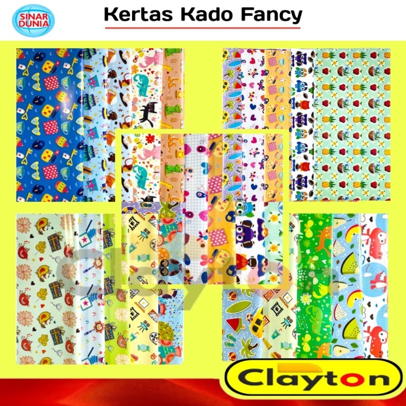 Jual KERTAS KADO SIDU SINAR DUNIA / KERTAS KADO MOTIF LUCU FANCY ( 50 ...