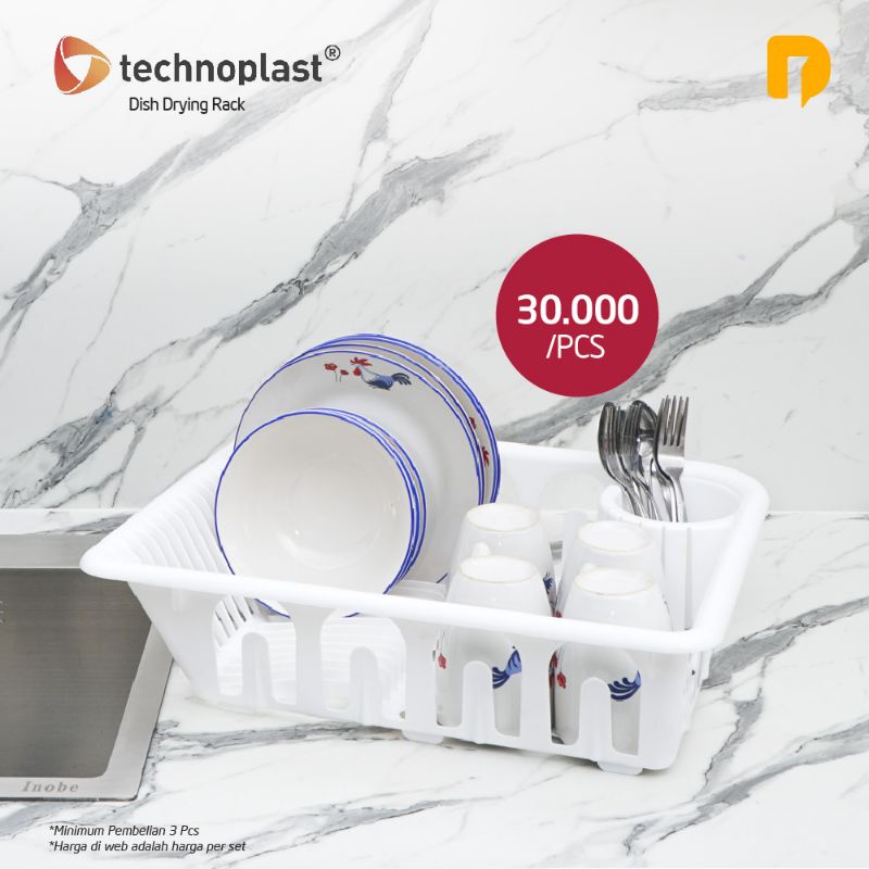 Jual technoplast rak peniris piring putih | Shopee Indonesia