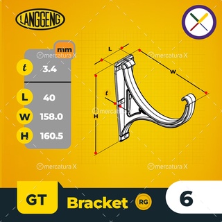 Jual Gantungan Talang Air Gutter Bracket RG - GT 6" - Fitting PVC ...