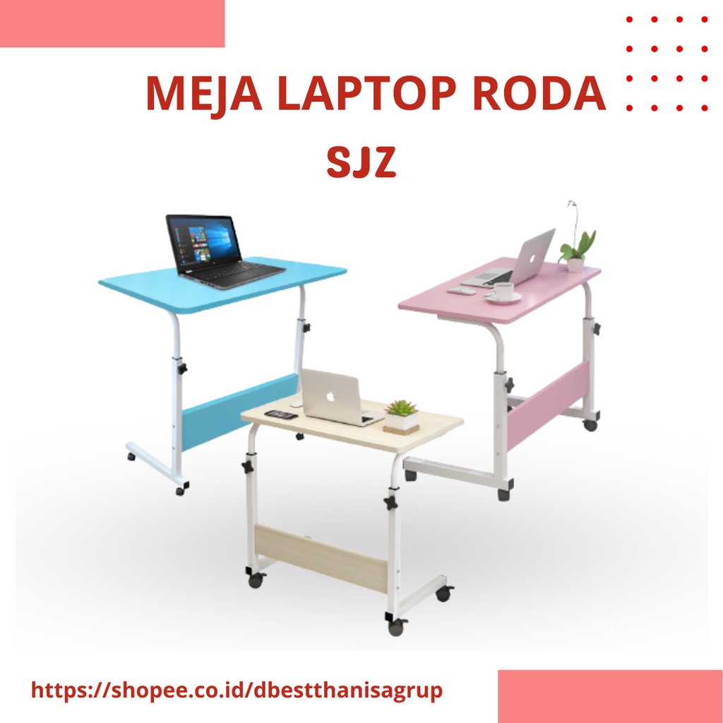 Jual Meja Laptop Roda / Meja Laptop Lipat Portable Standing Desk ...