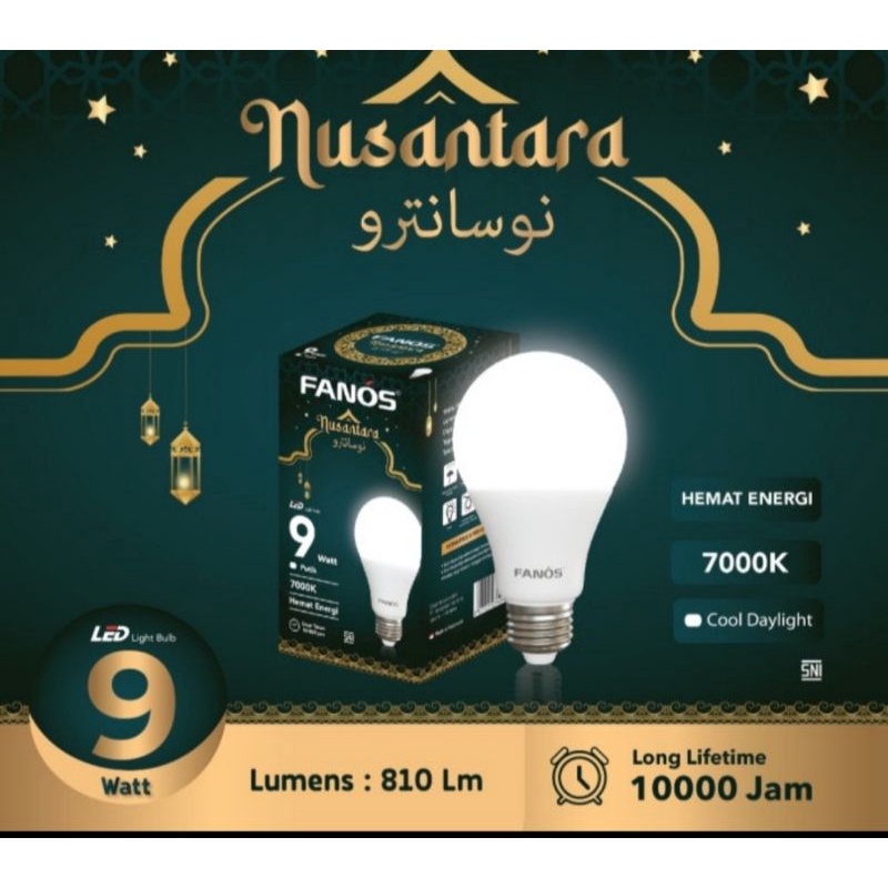 Jual lampu LED fanos nusantara 9 watt | Shopee Indonesia