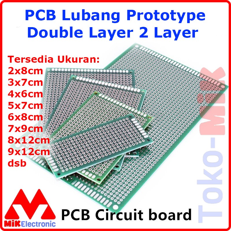 Jual PCB Lubang Double Layer untuk Prototype 2 Layer Board Berbagai Ukuran | Shopee Indonesia