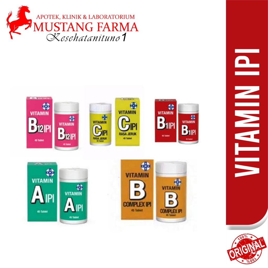 Jual Vitamin ipi A / B1 / B12 / B complex Komplek / Cipi Aipi B12ipi ...