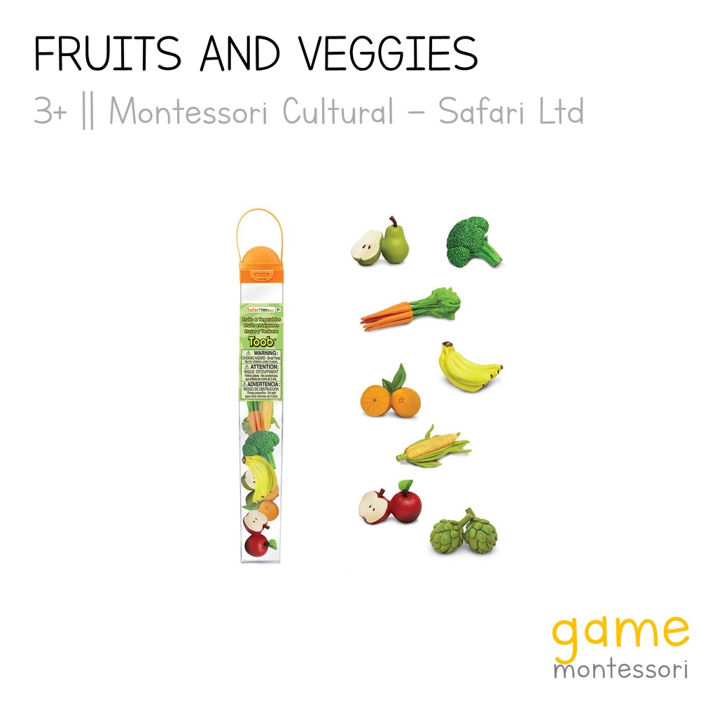 Jual Safari Ltd Toob Fruits and Vegetables With Cards | Shopee Indonesia