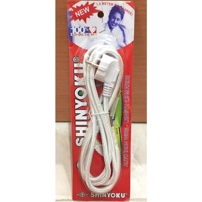 Jual FREE Ongkirr ! Kabel Setrika Shinyoku Kepala colokan Arde 1-8 ...
