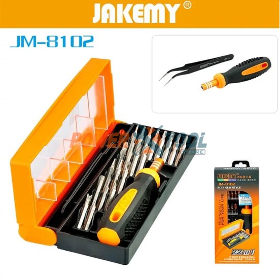 Jual Jakemy 22 in 1 Obeng Screwdriver Set (JM-8102) | Shopee Indonesia