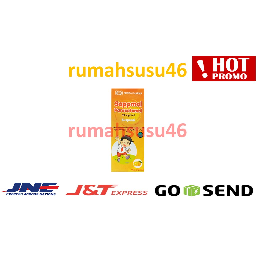 Jual Sappmol Paracetamol Anak Rasa Jeruk 60ml | Shopee Indonesia