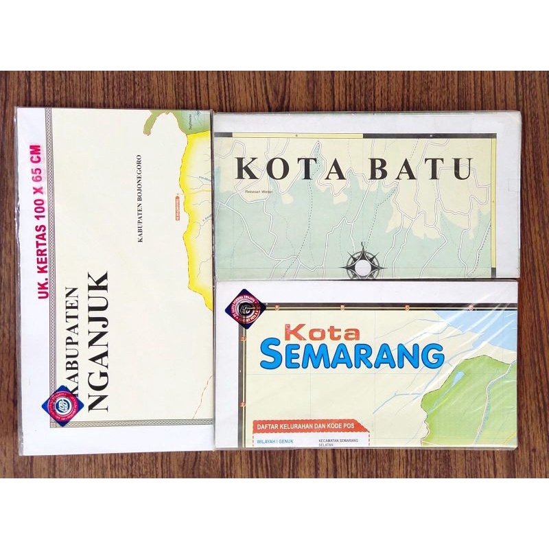 Jual PETA KABUPATEN NGANJUK, KOTA BATU DAN KOTA SEMARANG UKURAN 100× ...