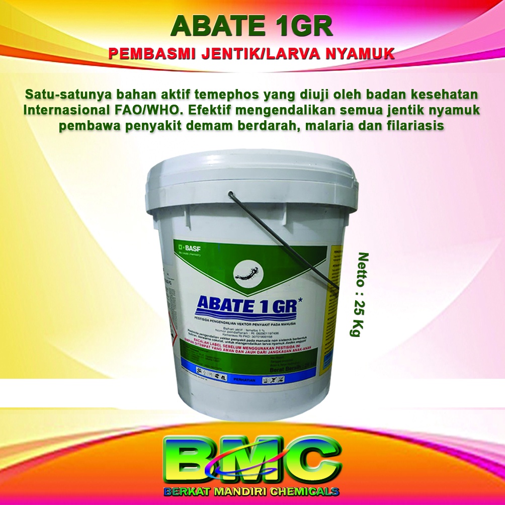 Jual ABATE 1GR Kemasan 25 Kg. Untuk Membunuh Jentik Nyamuk Dan Insekta ...
