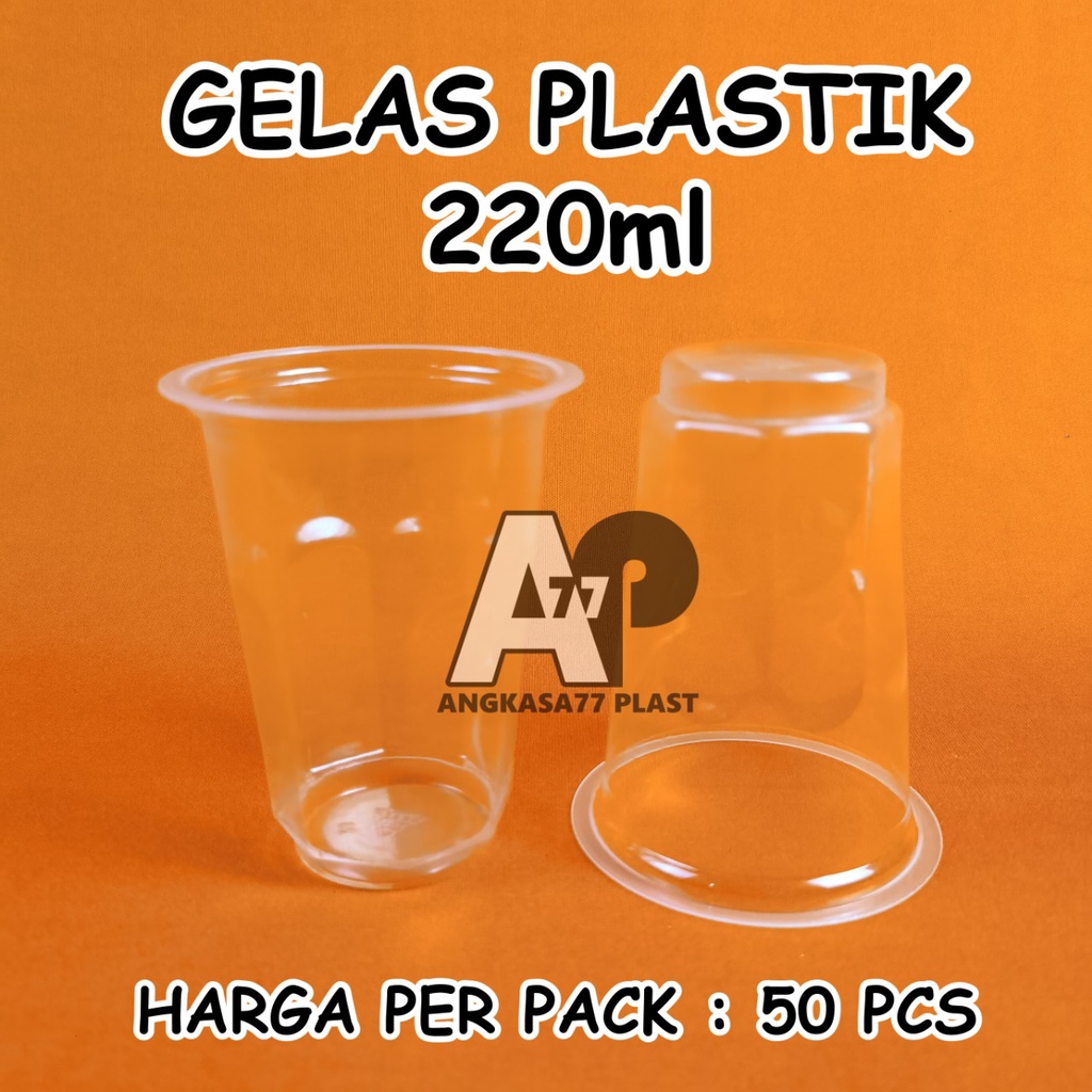 Jual Gelas plastik aqua 220ml / cup pp 220ml / gelas kopi | Shopee Indonesia