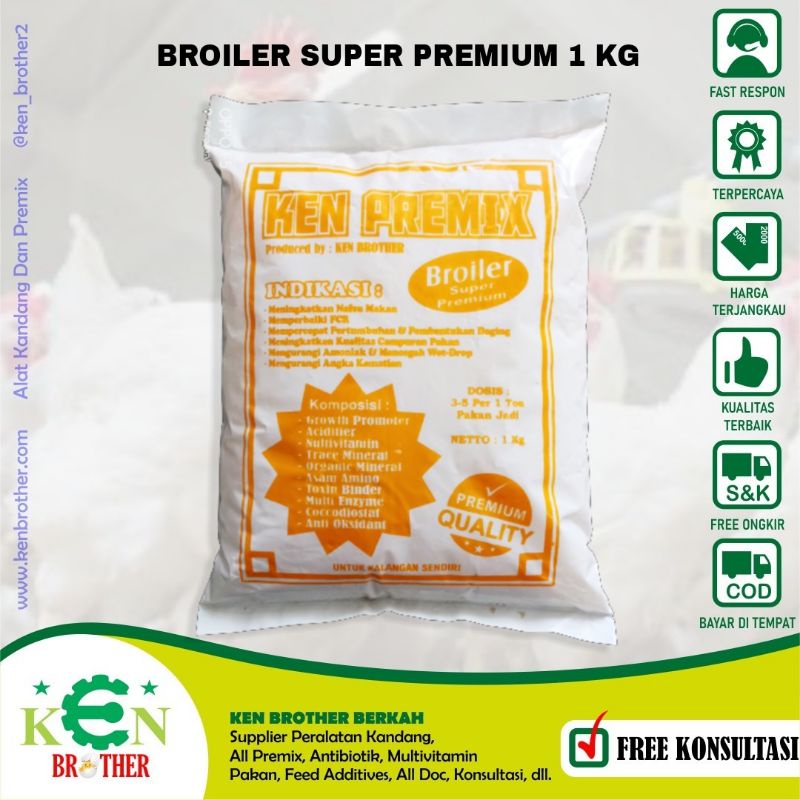Jual KEN PREMIX Broiler Super Premium Premix by Ken Brother campuran ...