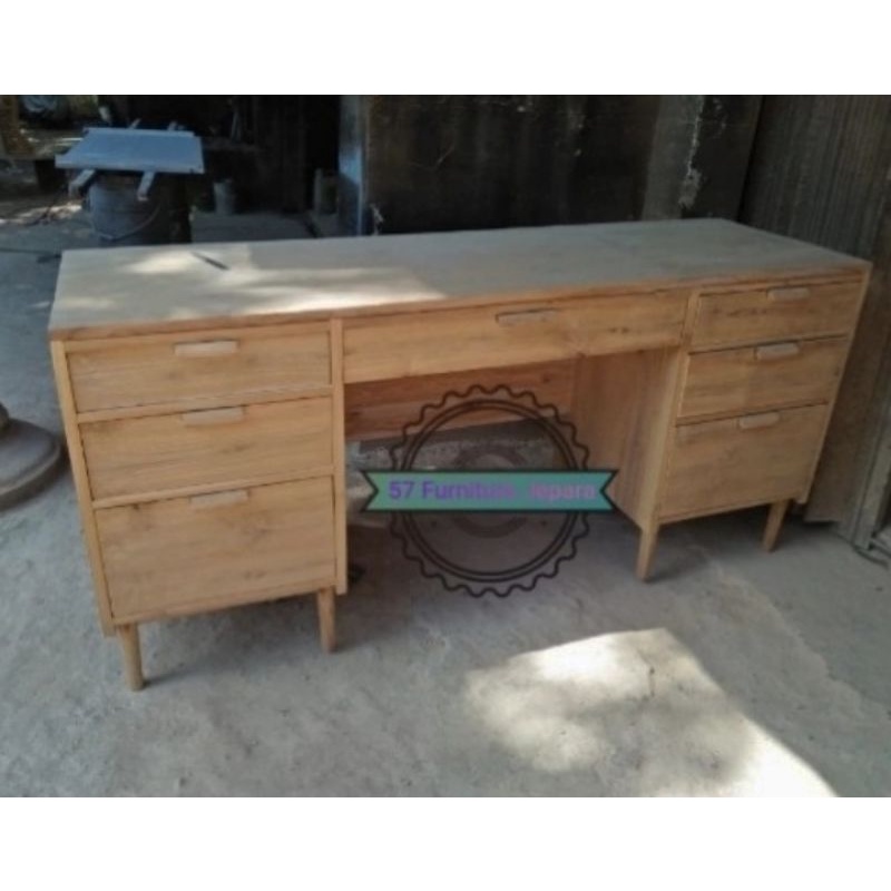 Jual Meja Direksi /Direktur Kayu Jati - Meja Kerja Kantor Full Laci ...