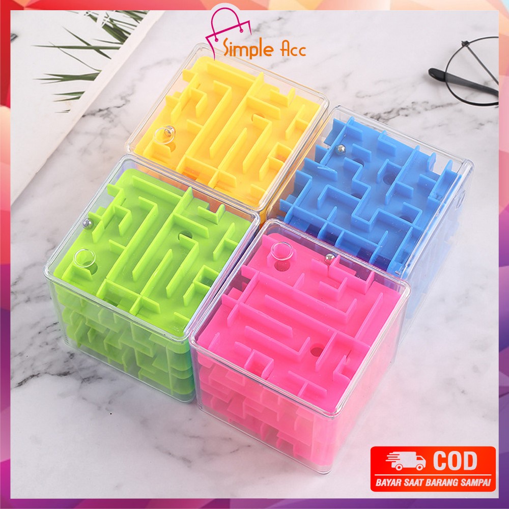 Jual DO-M274 Mainan Maze Puzzle Ball / Mainan Puzzle Labirin Transparan ...