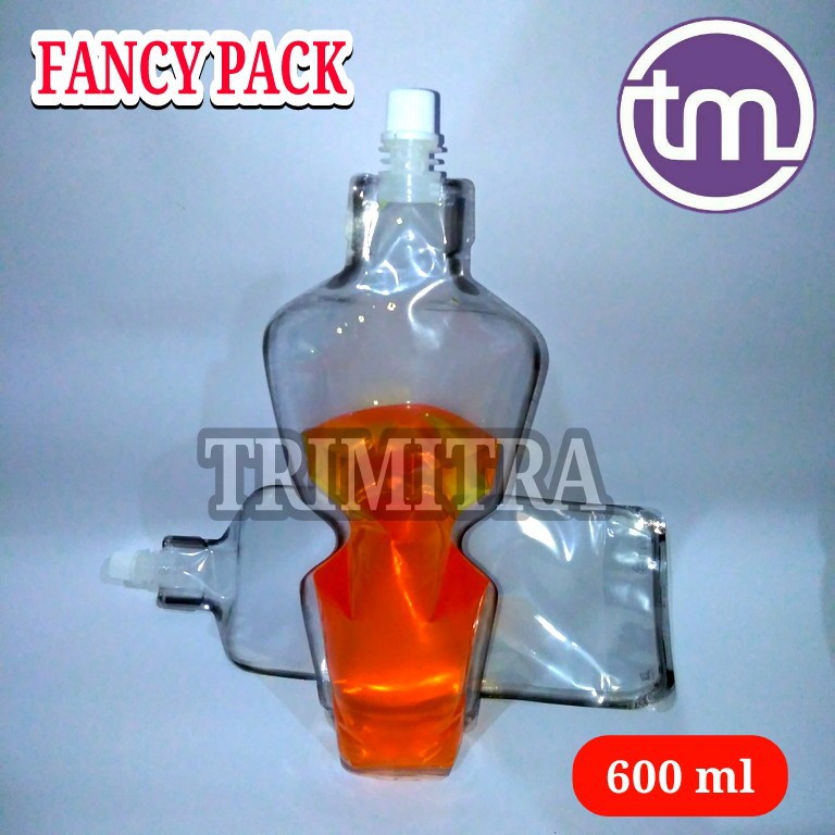 Jual FANCY PACK 600 ML BOTOL PLASTIK FLEXIBEL KEMASAN MINUMAN CAIR KPACK | Shopee Indonesia