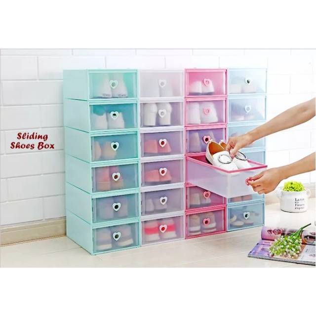 Jual Sliding shoe box adalah kotak sepatu dengan design model sliding ...