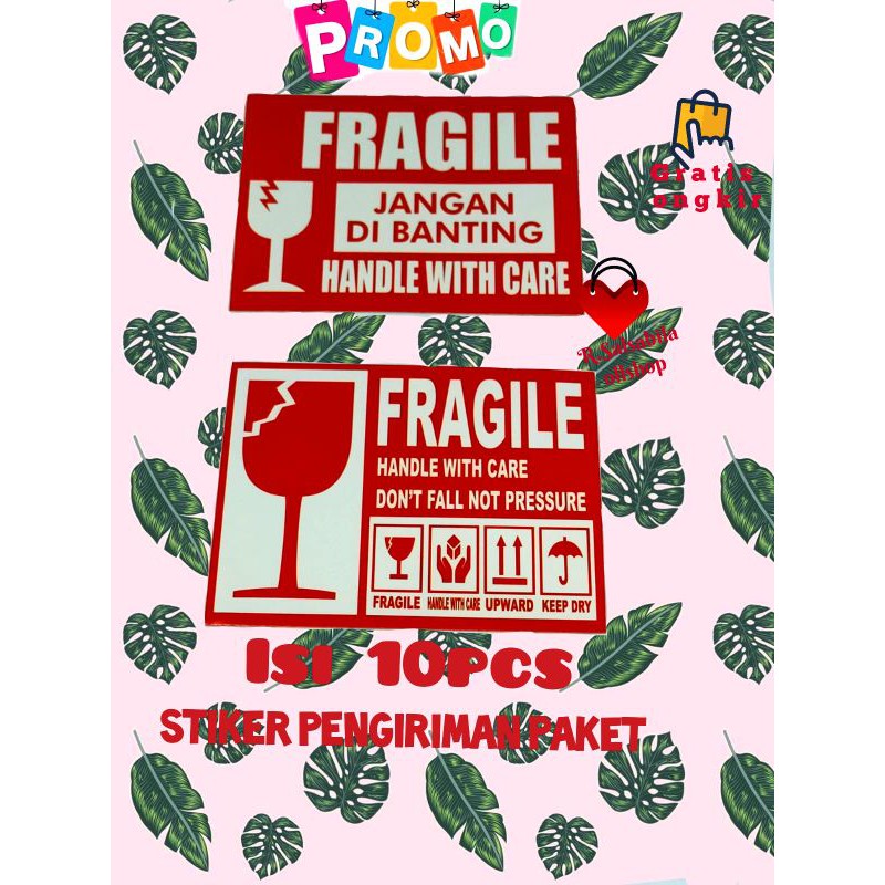 Jual STIKER PENGIRIMAN PAKET/STIKER LABEL/STIKER FRAGILE/STIKER JANGAN ...