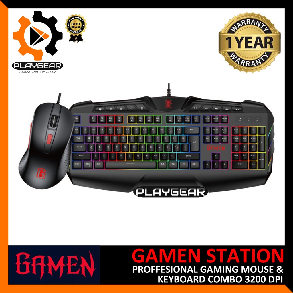 Jual PROFESSIONAL GAMING MOUSE AND KEYBOARD RGB COMBO GAMEN STATION ...
