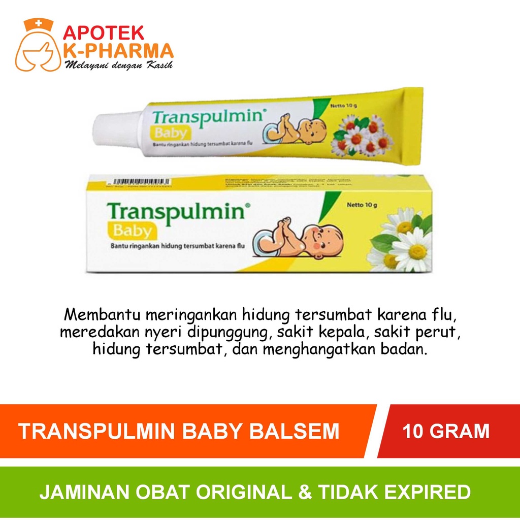 Jual Transpulmin Baby Balsem Isi 10 Gram Obat Original | Shopee Indonesia