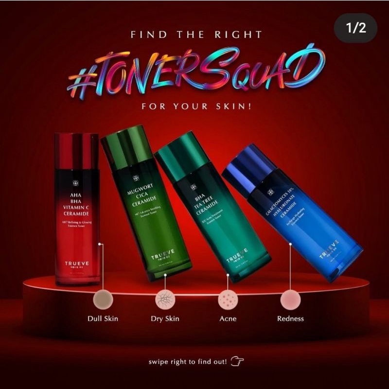 Jual trueve toner b2c mc2 teatree mugwort vitamin c galactomyces ...