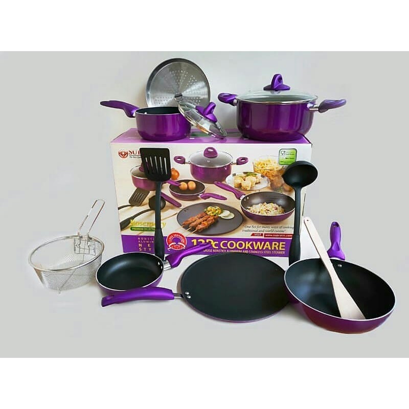 Paling Laku Panci Supra Rosemary 12pcs Cookware Set / Panci Set ...