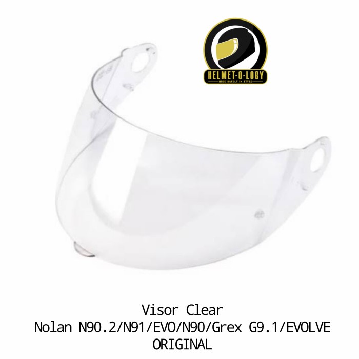 Jual Visor Clear Nolan N90.2/N91/EVO/Grex G9.1/EVOLVE original kaca ...