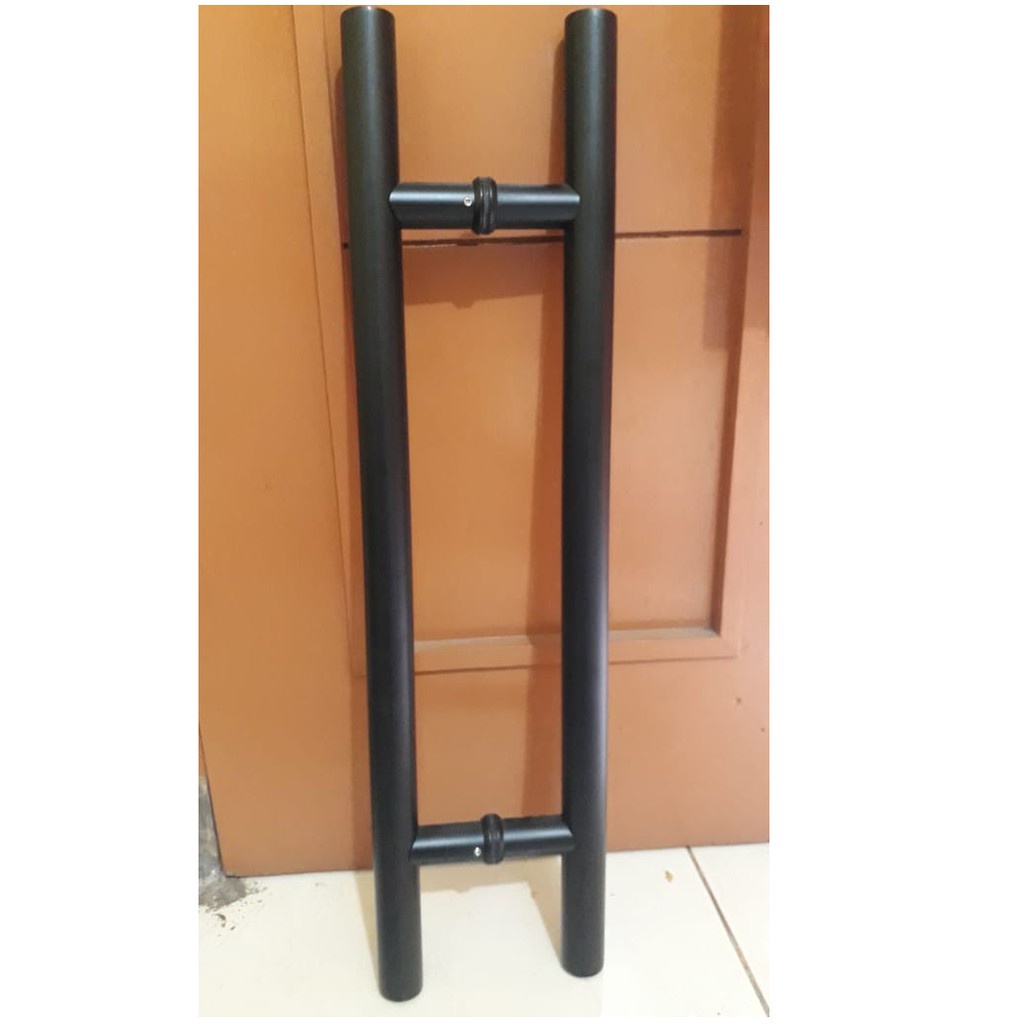 Jual Handle Pintu Panjang 40 Pegangan Pintu Stainless Hitam PH 802 Pipa ...