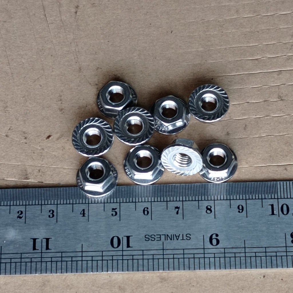 Jual MUR FLANGE M6 STAINLESS STEEL / MUR TOPI STAINLESS M6 SUS 304 ... Jual MUR FLANGE M6 STAINLESS STEEL / MUR TOPI STAINLESS M6 SUS 304 ...