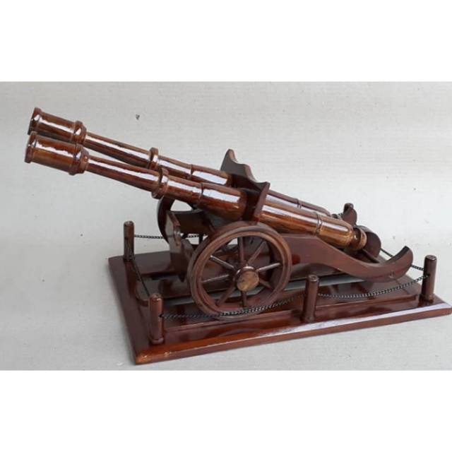 Jual MINIATUR MERIAM (Panjang 40 cm) Bahan Kayu Jati | Shopee Indonesia