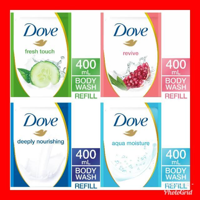 Jual Dove Sabun Cair Body Wash Refill deeply nourishing aqua revive ...