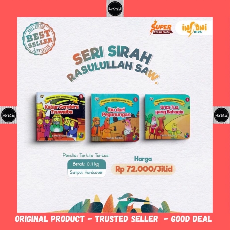 Jual Seri Sirah Nabi Muhammad SAW Rasulullah Board book jilid 5 6 7 ...