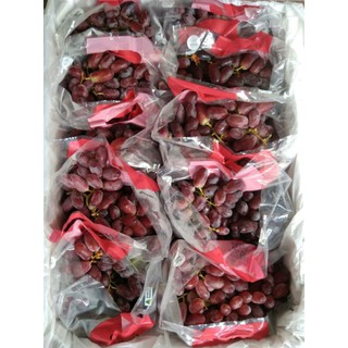 Jual Buah Anggur Merah Premium Crimson Red Seedless Grapes Fresh 1 Kg ...