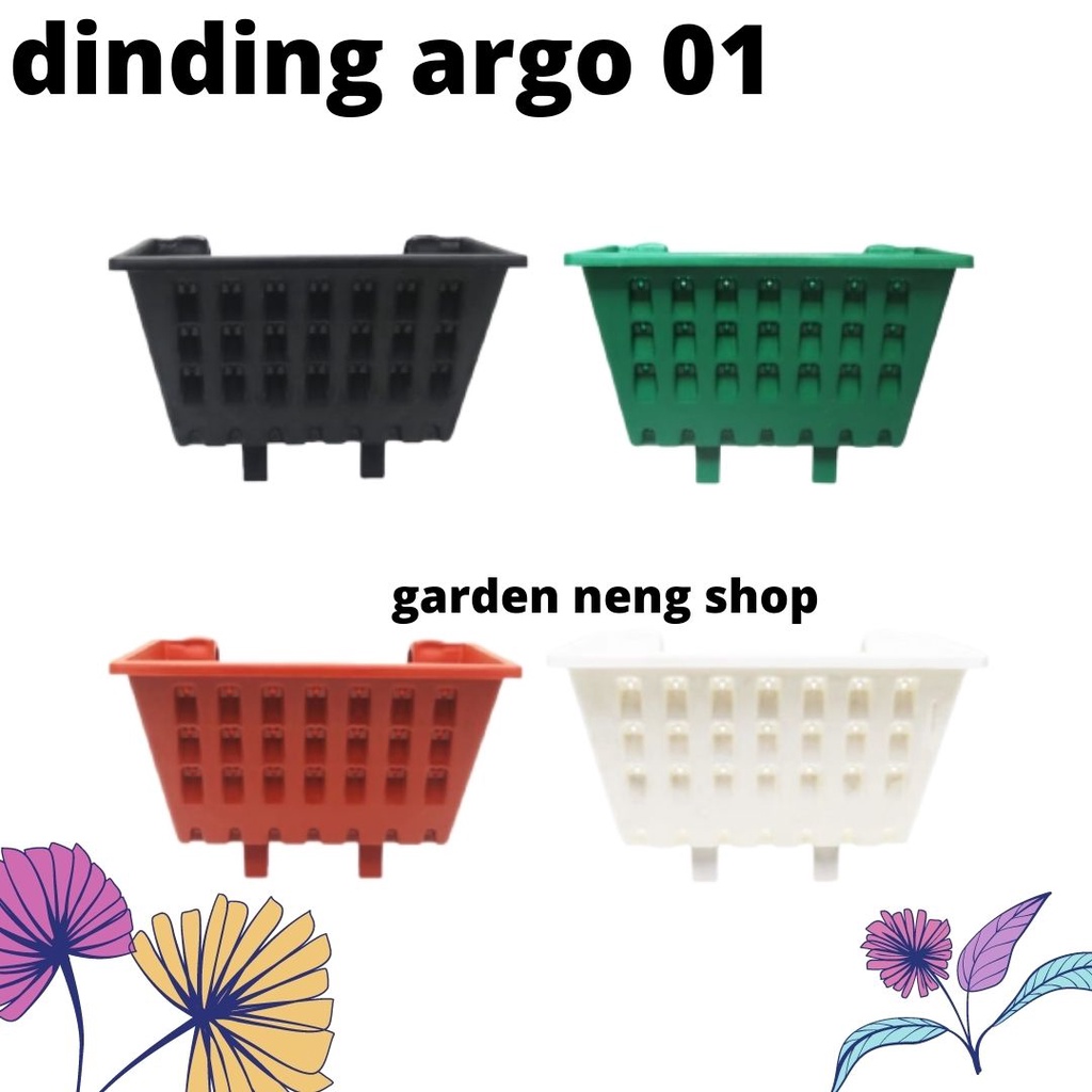 Jual POT DINDING SEGI HIAS 21 PUTIH HITAM PUTIH/POT DINDING TEMPEL ARGO ...
