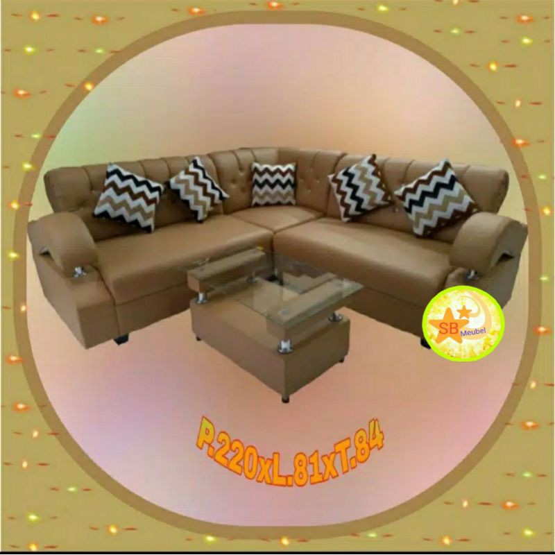 Jual SOFA SUDUT MINIMALIS MODERN BIMA | Shopee Indonesia