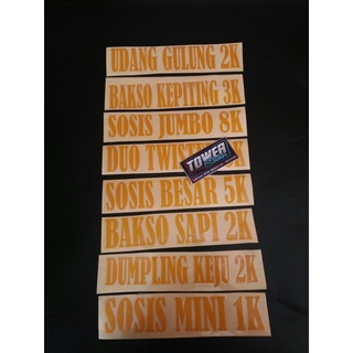 Jual Cutting sticker untuk kebutuhan gerobak anda, untuk jualan Warung ...