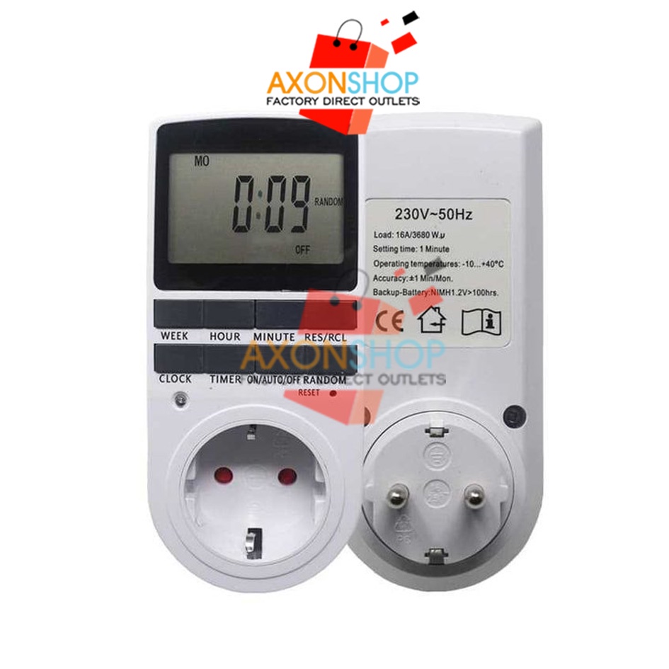 Jual Stop Kontak Timer Digital Switch Programmable kwe Saklar Otomatis ...