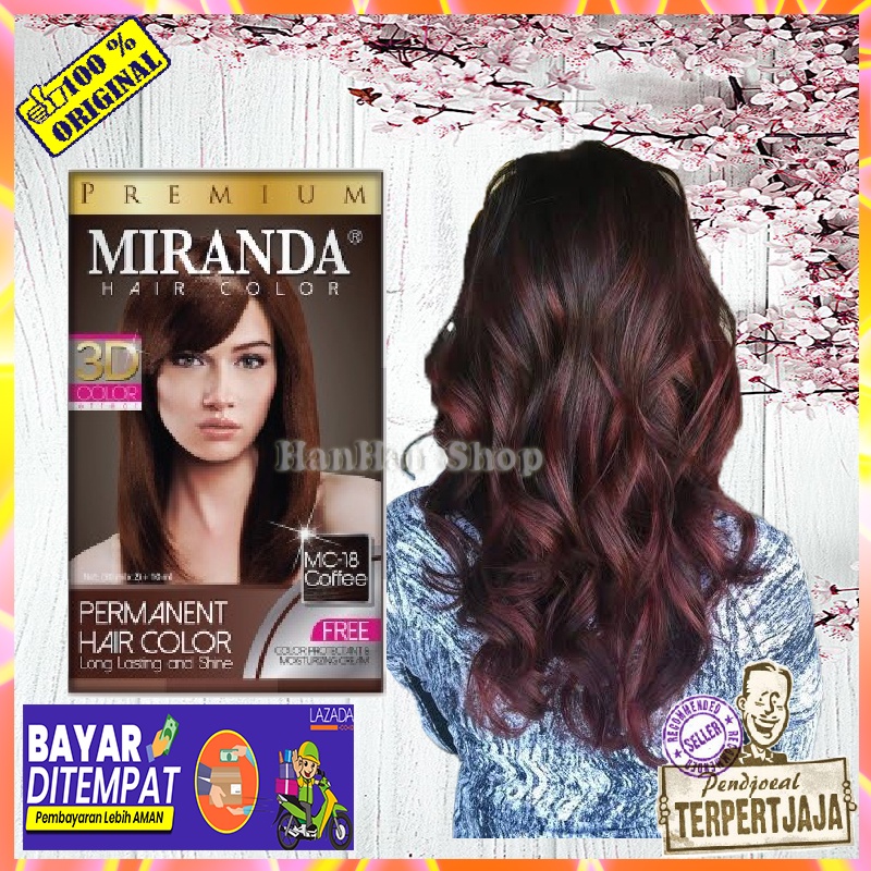 Jual Miranda Hair Color MC-18 Coffee Pewarna Rambut Permanen Aman ...