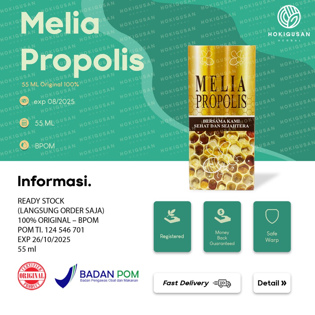 MELIA PROPOLIS 55 ML - ORIGINAL- | Shopee Indonesia