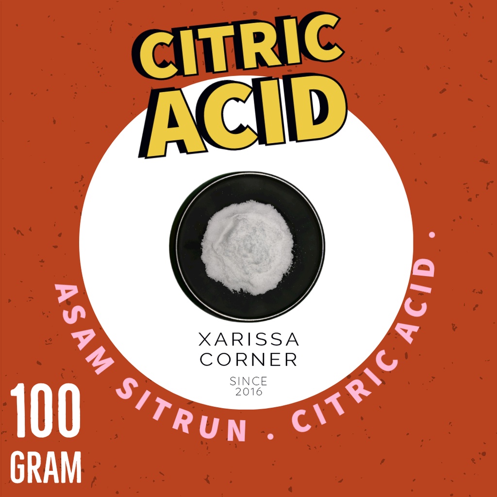Jual Pure Citric Acid Asam Sitrun Food Grade 100 GR | Shopee Indonesia