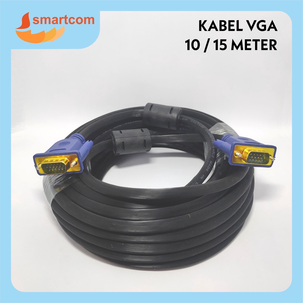 Jual KABEL VGA 10 / 15 METER VGA CABLE | Shopee Indonesia