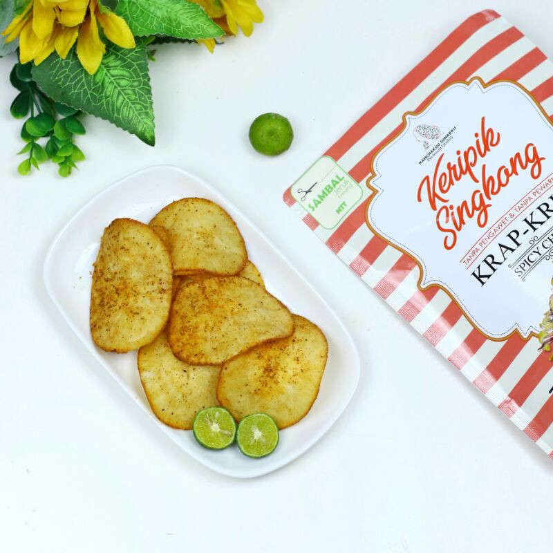 Jual KERIPIK SINGKONG SNACK CEMILAN KRIPSET KRIPIK PEDAS SAMBAL JERUK ...