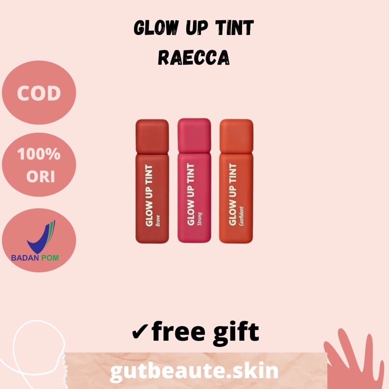 Jual (FREE GIFT)GLOW UP TINT/LIPTINT BY RAECCA | Shopee Indonesia