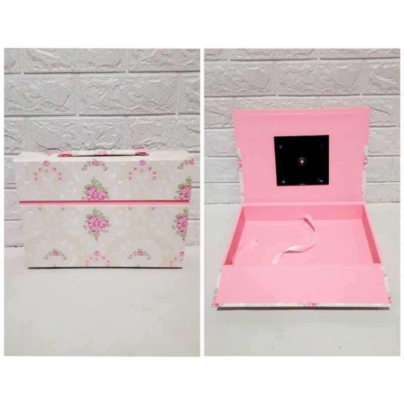 Jual BOX KOPER ALBUM FOTO 20x30 WALLPAPER PINK | Shopee Indonesia