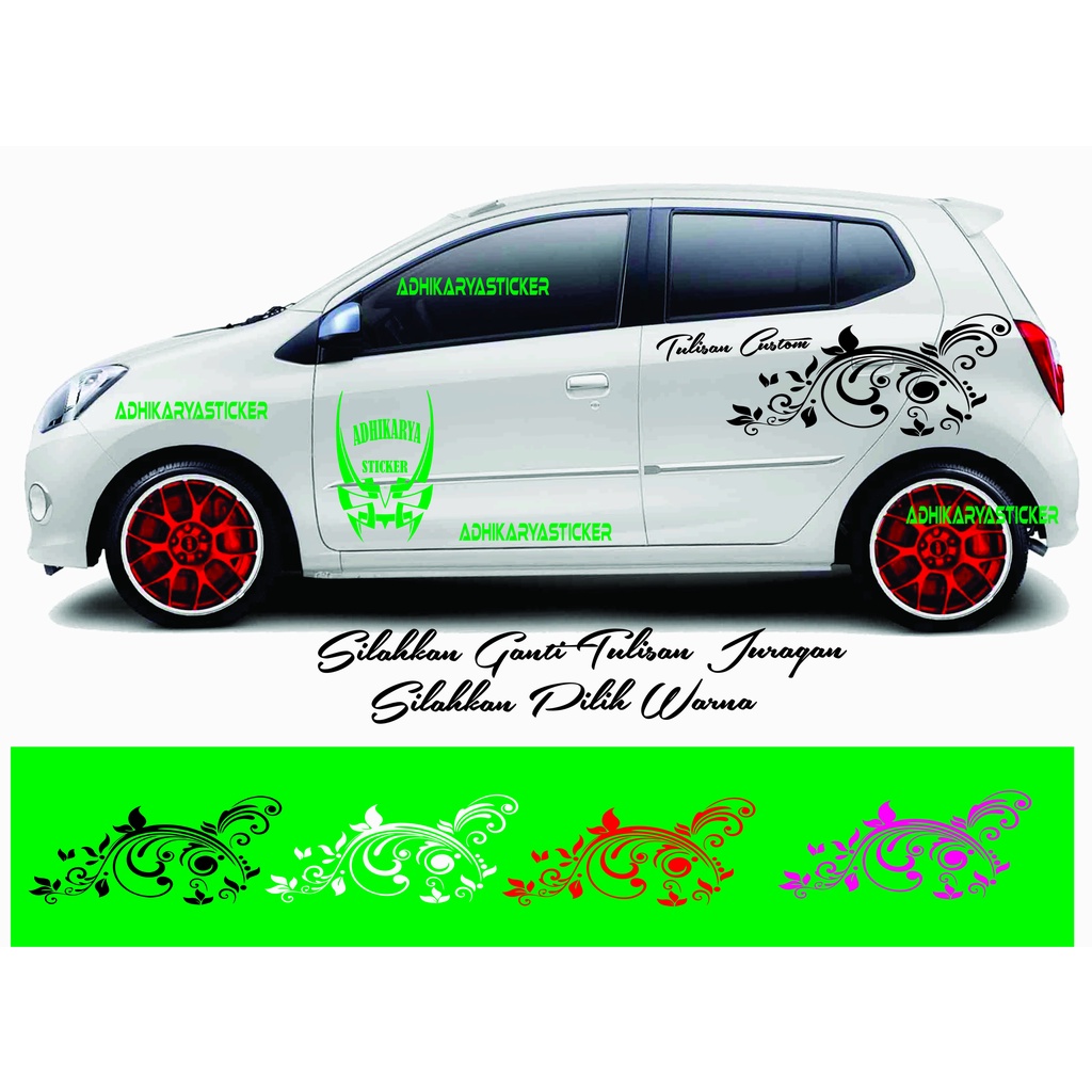 Jual Stiker Mobil Batik Sticker Bati Mobil Ayla Agya Avanza Datsun ...