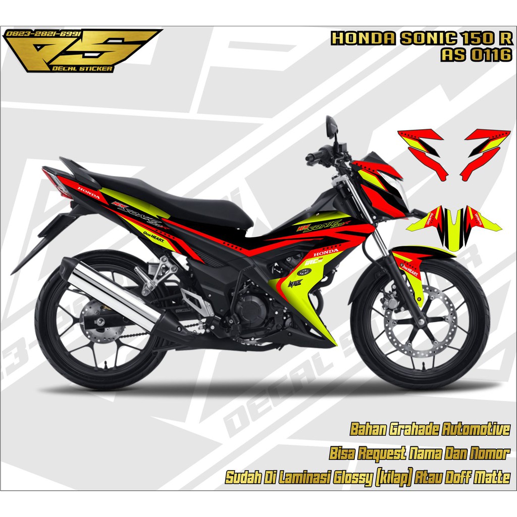 Jual 0107 DECAL STIKER FULL BODY CUSTOM MOTOR SONIC /stiker costum ...