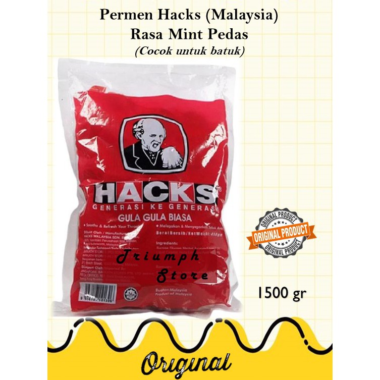 Jual Permen Hacks Rasa Mint Pedas 1,5 Kg / Permen jadul / Permen batuk ... Jual Permen Hacks Rasa Mint Pedas 1,5 Kg / Permen jadul / Permen batuk ...