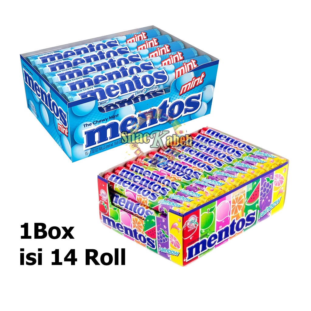 Jual Permen Mentos Roll Box isi 14 Roll | Shopee Indonesia